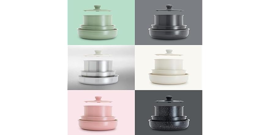 GreenLife 10Pc Nonstick Pots & Pans Set