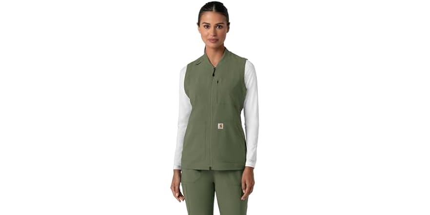 Carhartt Force CrossFlex Scrub Vest Navy