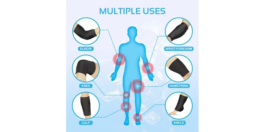 Hot and Cold Compression Ice Pack Sleeve (360° Coverage)