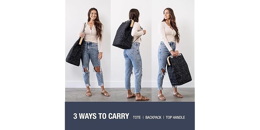 CleverMade Collapsible Travel Backpack Hamper