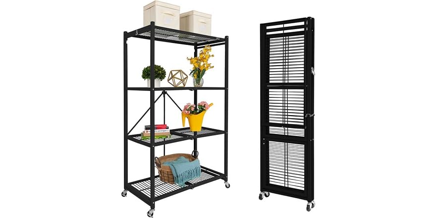 Origami Storage Shelves on Wheels