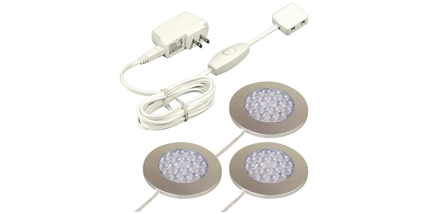Round 3-Light LED Under Cabinet Kit