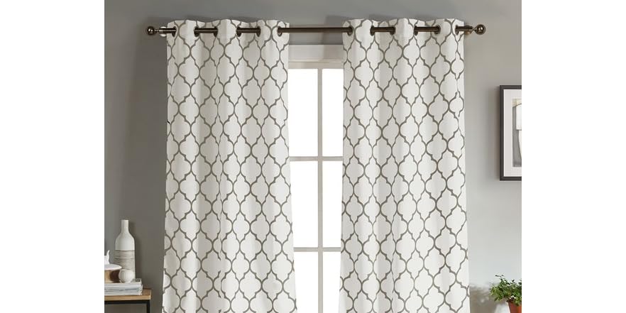 Mason Linen Look Window Panels-76"x84"- Grey