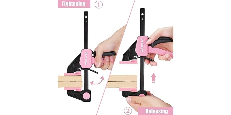 WORKPRO Mini Bar Clamps for Woodworking