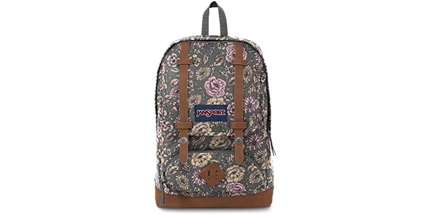 JanSport Backpack Floral Graphite Grey