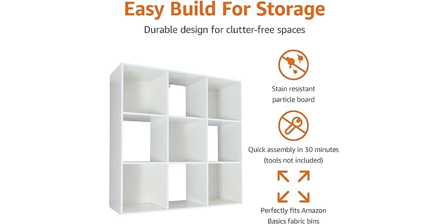 Amazon Basics Storage Cube Shelf Organiz