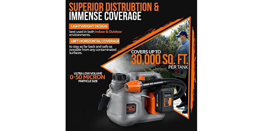 SuperHandy Electrostatic/ULV Fogger Sprayer