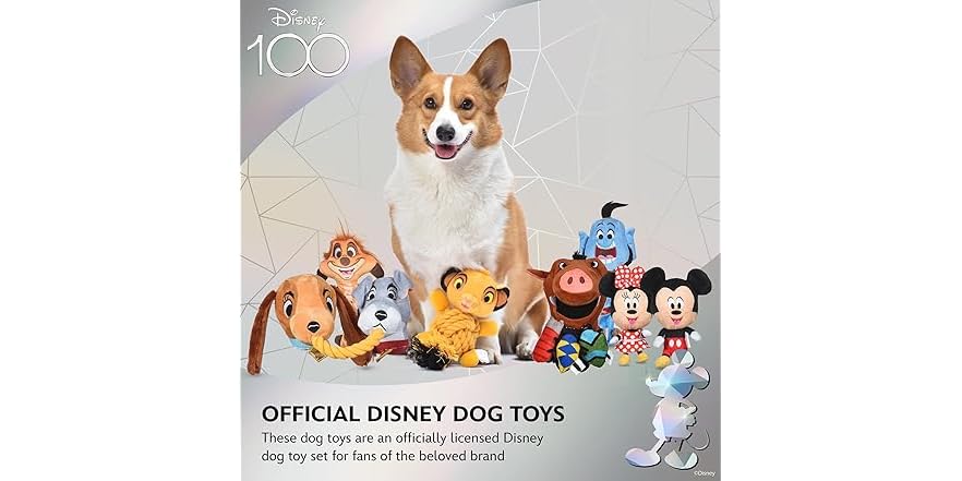 Minnie Mouse Plush Squeaky Dog Toy 6"