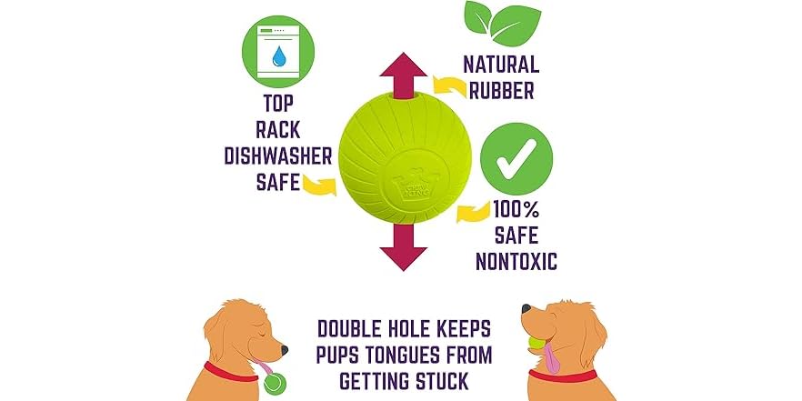 Chew King Supreme Rubber Fetch Balls 2Pk
