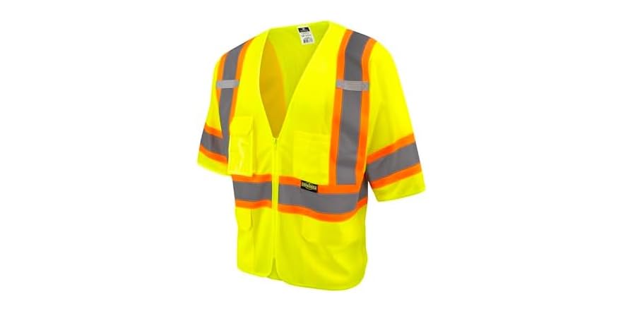 RADWEAR Class 3 Reflective Mesh Safety Vest, X-Large
