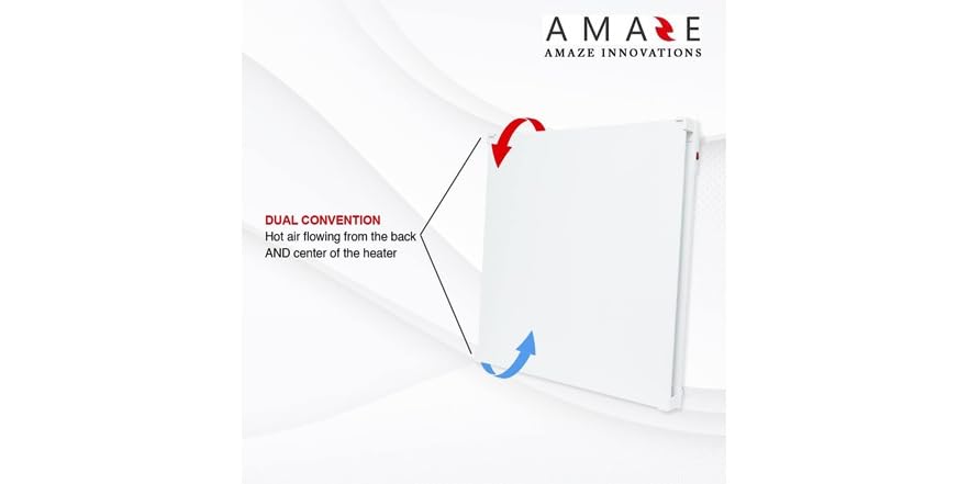 Amaze Heater Dual 400W Convection Wall Mount Heater