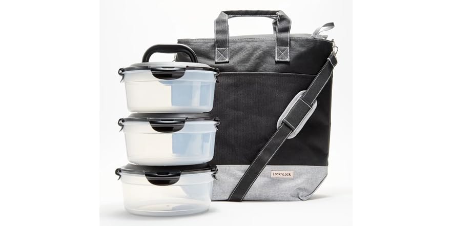 LocknLock Insulated Tote Bag w/Containers