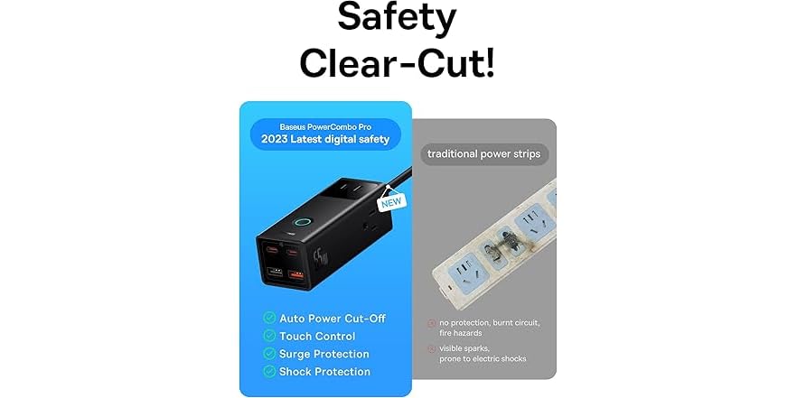 Baseus Power Strip Surge Protector