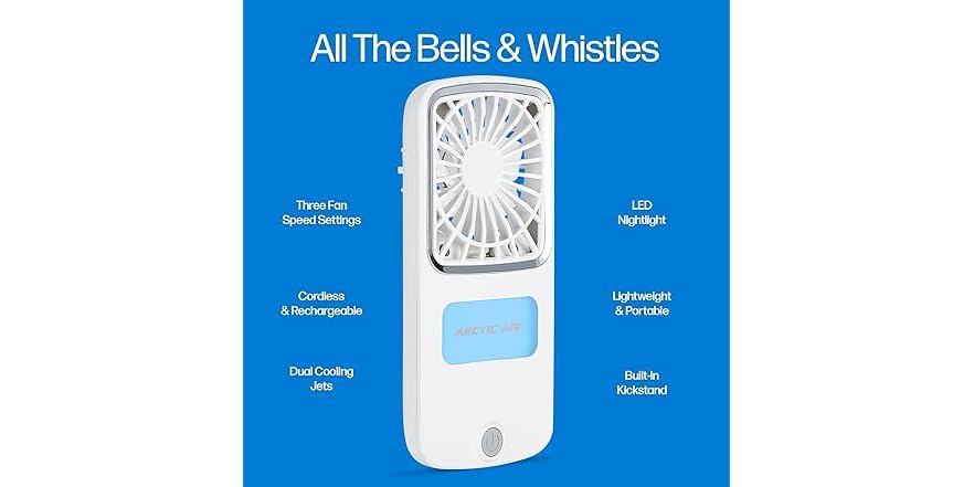 Arctic Air Rechargeable Pocket Fan