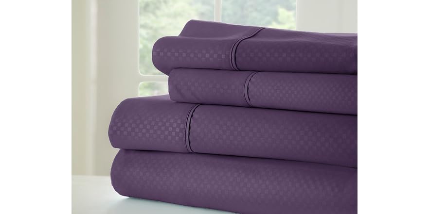 iEnjoy Home 4 Piece Embossed Sheet Set