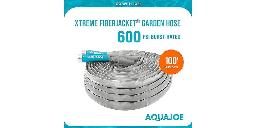 Aqua Joe AJFJH25-58-PRX - 25 Ft Garden Hose