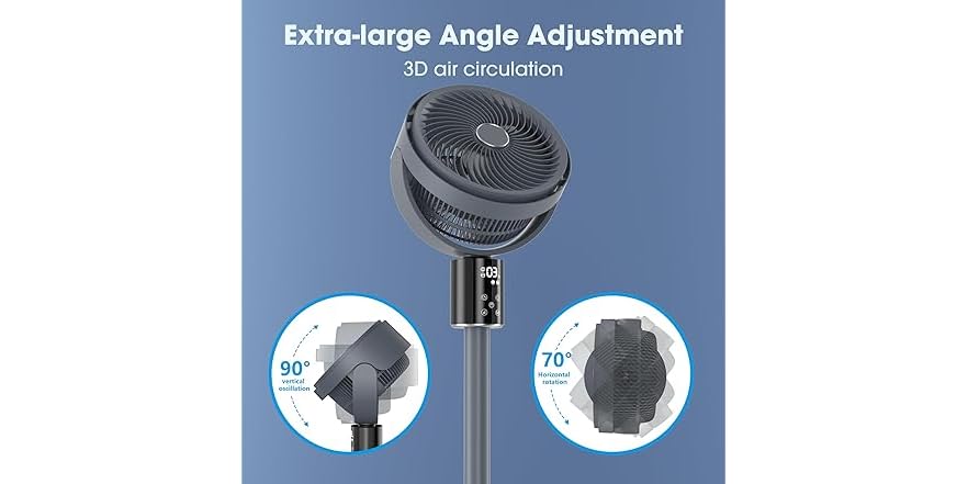 100ft CirculAir Oscillating Standing Fan