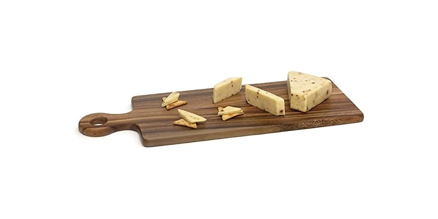 Lipper International Acacia Wood Serving and Cutting Board, 19.75" x 7 ...