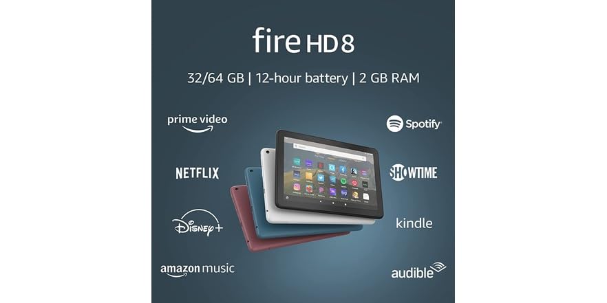 Fire HD 8 Tablet (2020, 10th Gen) (32GB)