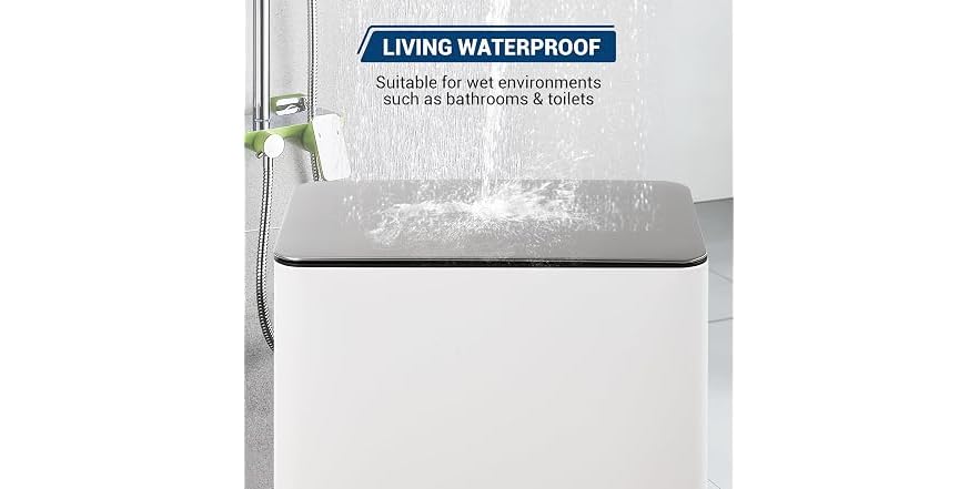 4 Gallon Slim Step Trash Can with Soft-Close Lid