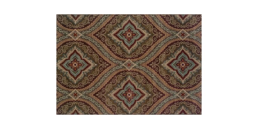 Oriental Green/Plum Rug (6 Sizes)