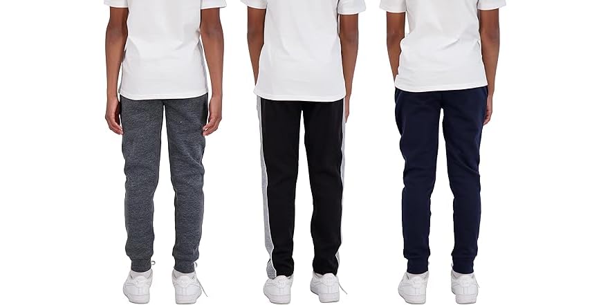Hind Boys Jogger Sweatpants 3 Pack