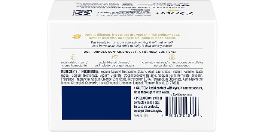 Dove Soap, Original Beauty Bar Pack (12 Soap Bars)