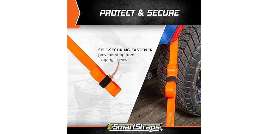 SMARTSTRAPS 10-Foot Ratchet Straps (4pk)