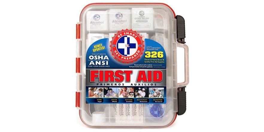 326-Piece Wall Mountable First Aid Kit