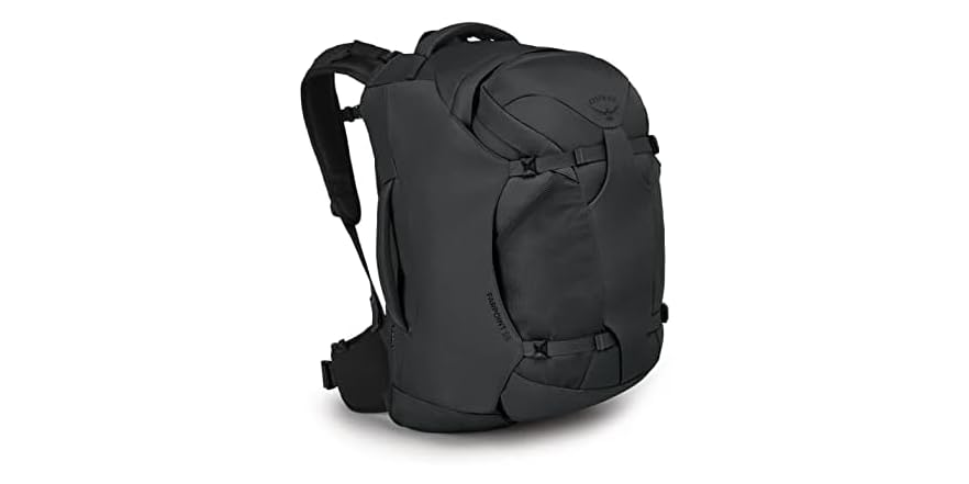 Osprey Farpoint 55L Men's Travel Backpack, Tunnel Vision Gre (Open Box)