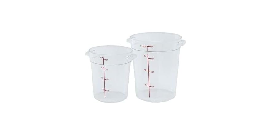 Winco Heavy-Duty Round Food Storage Container