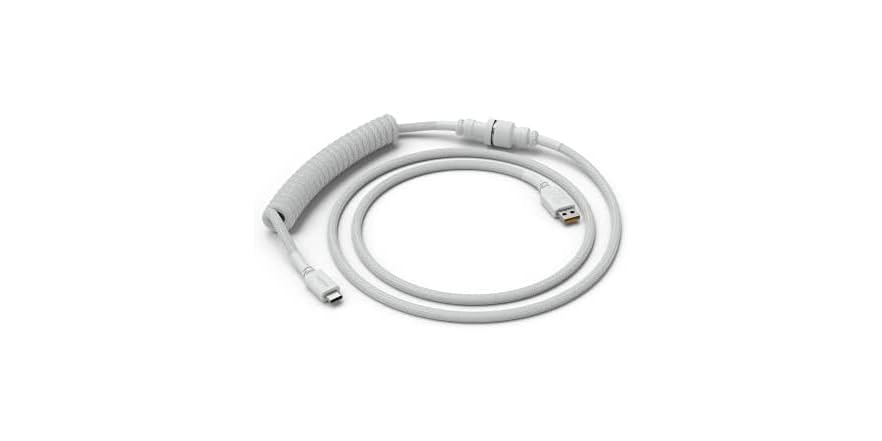 Glorious Coiled Keyboard Cables - White