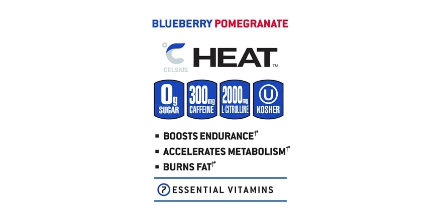 Celsius HEAT Blueberry Pomegranate