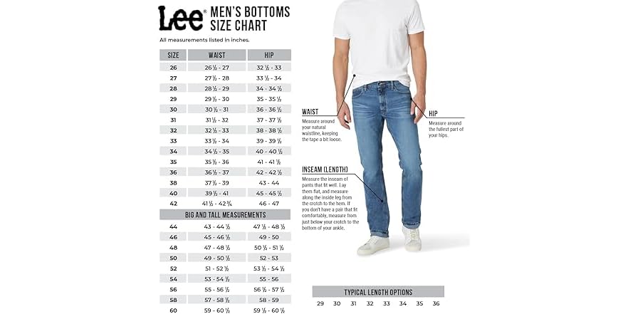 Lee Men's Big & Tall Extreme Motion Cros