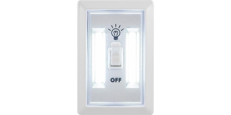 HAKOL 8-Pack: Stick On Wireless LED Light Switch