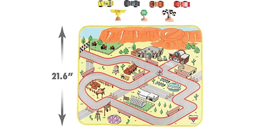 Disney Pixar Cars Wooden Playmat Set