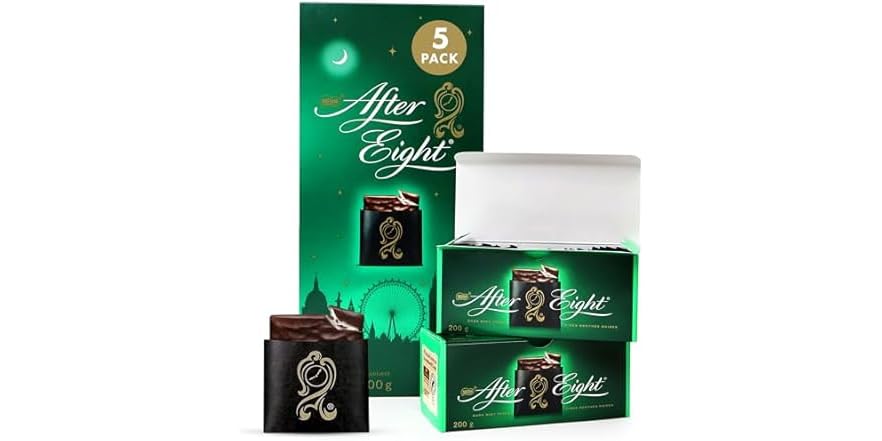(5 Pack) After Eight Mint Chocolate Thins 200g