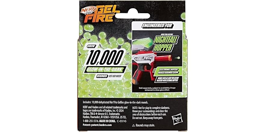 Nerf NER GELFIRE Glow in The Dark Rounds