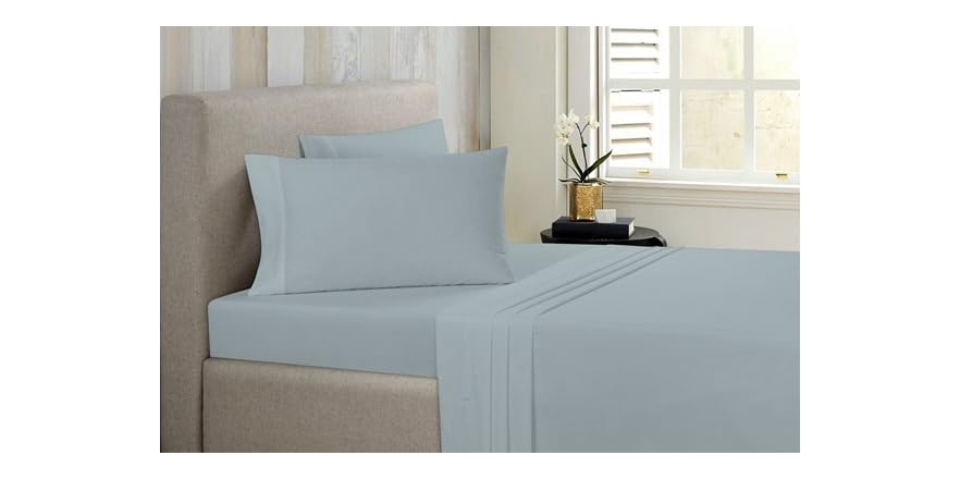 Antimicrobial 4-Piece Solid Sheet Set