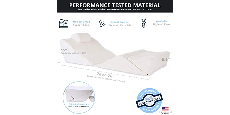 Contour Backmax Foam Bed Wedge