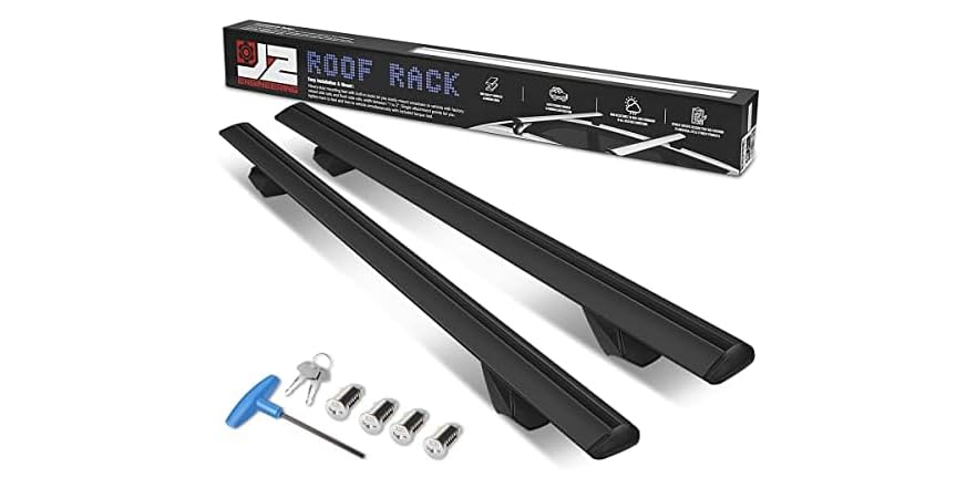 J2 Engineering J2 Engineering J2-RR-120-BK Pair of 49" Alumi