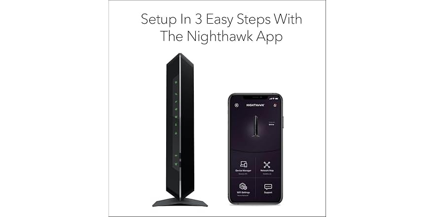 NETGEAR Nighthawk AC1900 (24x8) DOCSIS 3.0 WiFi Cable Modem (Open Box)