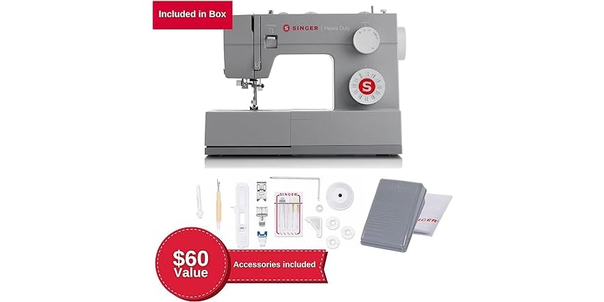 SINGER | 4423 Heavy Duty Sewing Machine With Included Accessory Kit ...