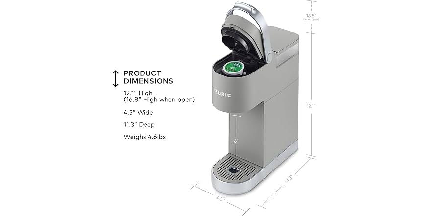 Keurig K-Mini Plus Single Serve K-Cup Pod Coffee Maker, with (Open Box)