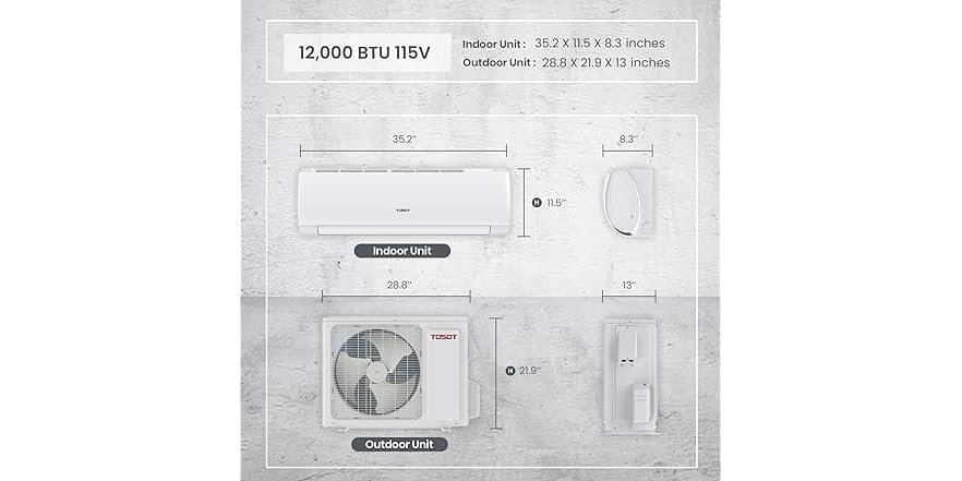 TOSOT 12,000 BTU Mini-Split Air Conditioner