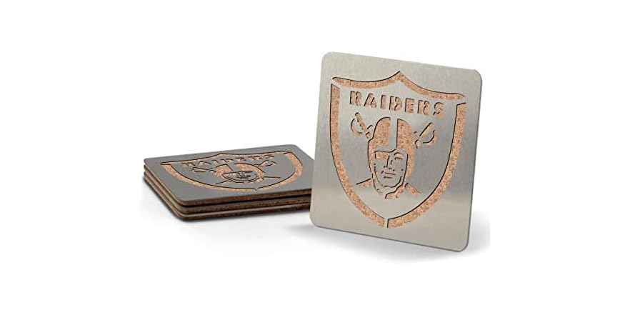 YouTheFan NFL Coasters, Stainless Steel