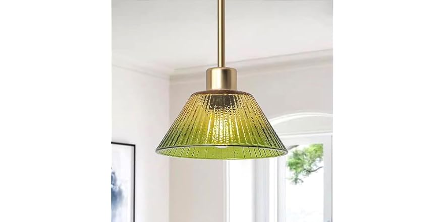 Parrot Uncle Light Green Glass Pendant