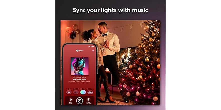 Philips Hue Indoor/Outdoor Holiday 130-Foot Festavia String Lights