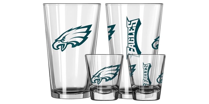Philadelphia Eagles Pint Glass 2-Pack