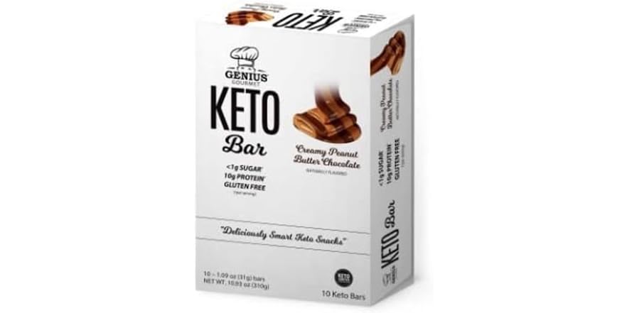 (20ct) Genius Gourmet Keto Protein Bars